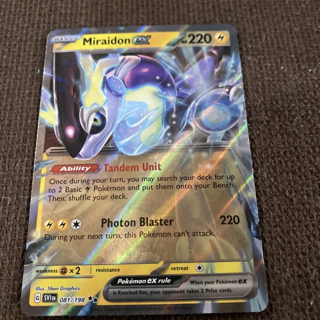 MIRAIDON EX 081/198 - Ultra Rare - Pokémon Scarlet & Violet Base Set ...