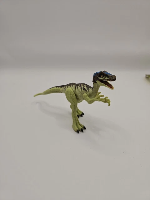MATTEL JURASSIC WORLD Camp Cretaceous Attack Pack Coelurus Dinosaur Toy ...