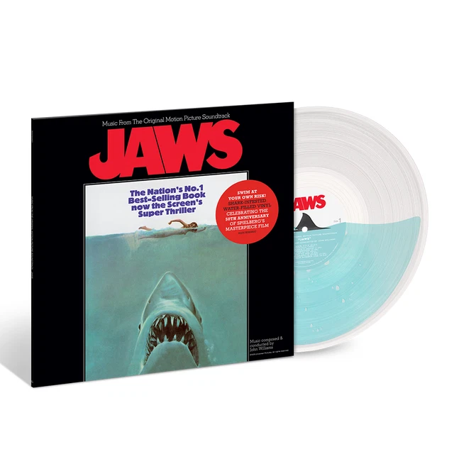 JAWS ORIGINAL SOUNDTRACK 50th Anniversary Shark Infested Water-Filled ...