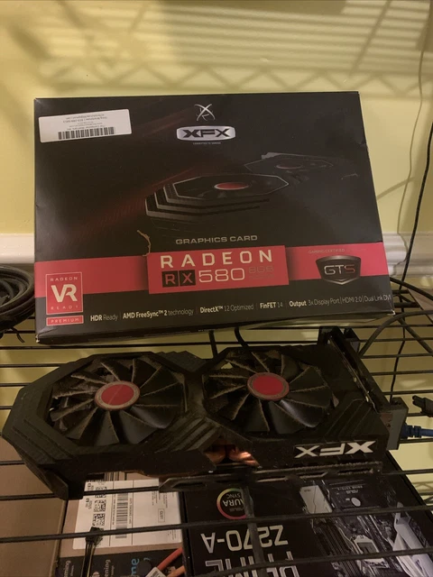 XFX AMD RADEON RX 580 Black Edition 8GB GDDR5 Graphics Card (RX ...