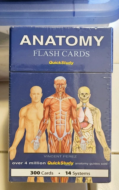 QUICKSTUDY ANATOMY COLOR Coded Flash Cards Bar Charts Publishing 300 Cards Study £14.93 ...