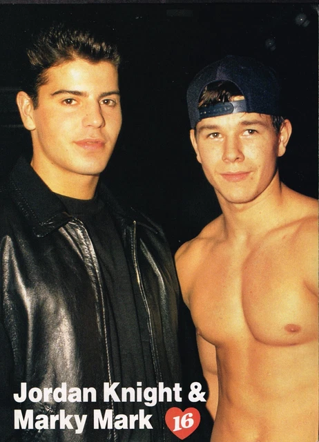 MARKY MARK WAHLBERG Shirtless Jordan Knight 11" x 8" Teen Mag Pinup ...