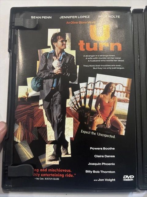 U TURN (DVD, 1997) Sean Penn, Jennifer Lopez -with Insert $9.90 ...