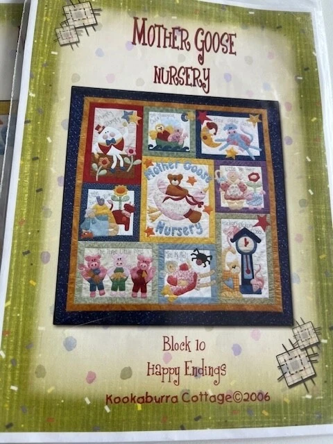 MOTHER GOOSE NURSERY Kookaburra Cottage Sewing Pattern Set of 10 $29.99 ...