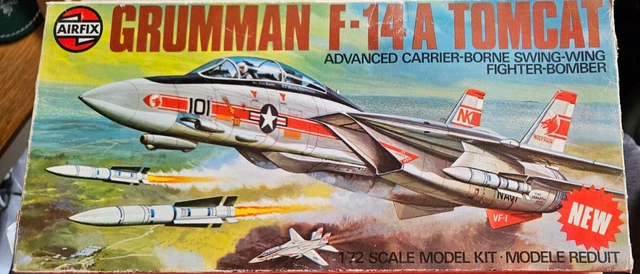 AIRFIX MODEL KIT. 1:72. Grumman F14A Tomcat. Pre owned £10.07 - PicClick UK
