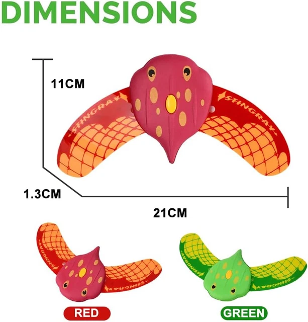 PACK OF 2 Underwater Glider, Devil Fish Swimming Pool Toy Pool Toy ...