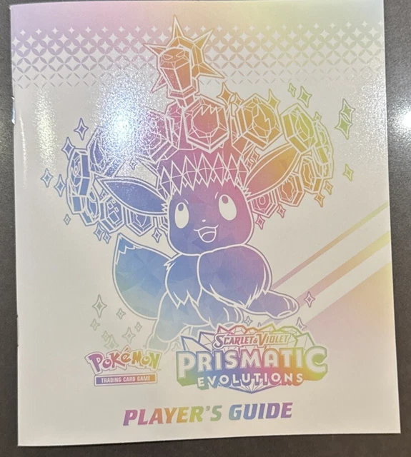 POKEMON TCG PRISMATIC Evolutions ETB Player's Guide Manual Book $6.00 ...
