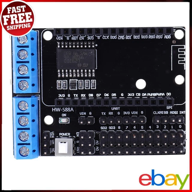 ESP8266 MOTOR SHIELD Expansion Board WiFi L293D ESP-12E for IoT Smart ...