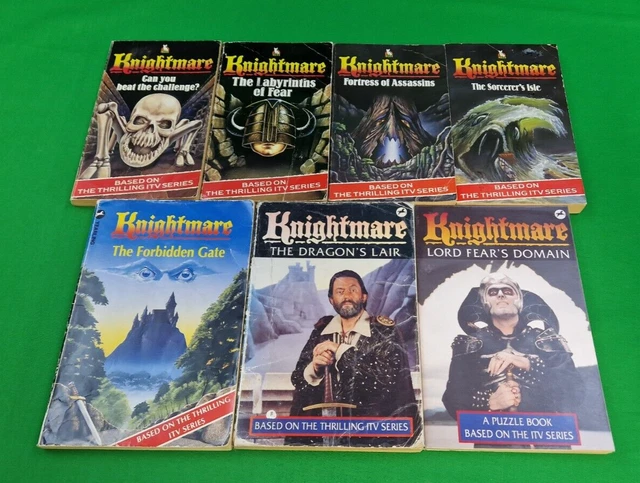KNIGHTMARE **COMPLETE SET 1-7!** Dave Morris Gamebooks ITV Fighting ...
