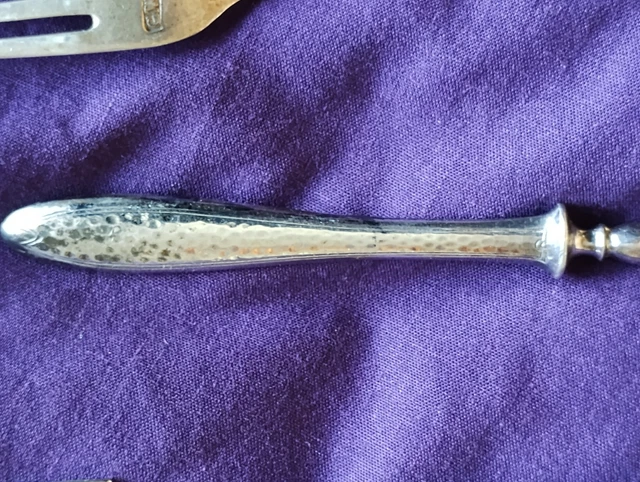 VINTAGE ANTIQUE SOLID Silver Teaspoon Forks Ect Job Lot £5.00 - PicClick UK