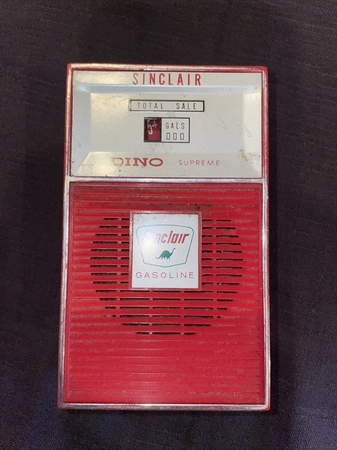 1960S VINTAGE SINCLAIR Gas Pump Novelty Transistor Radio $18.80 - PicClick