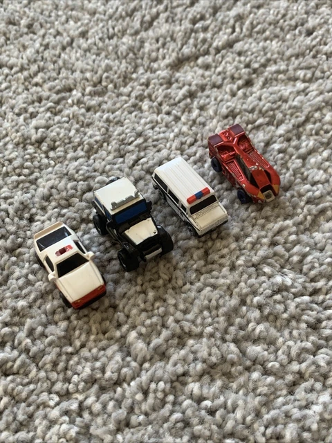 JEEP POLICE TASK Force Ambulance Red Car Hasbro Micro Machines Lot Rare ...