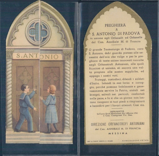 WW2 RARE MILITARY Santino S.antonio With Prayer To The Soldiers Of ...