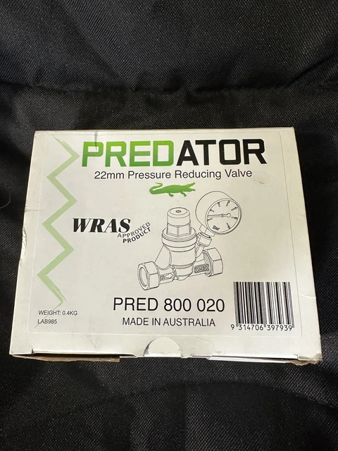 RELIANCE PREDATOR ADJUSTABLE 22mm Pressure Reducing Valve With Pressure ...
