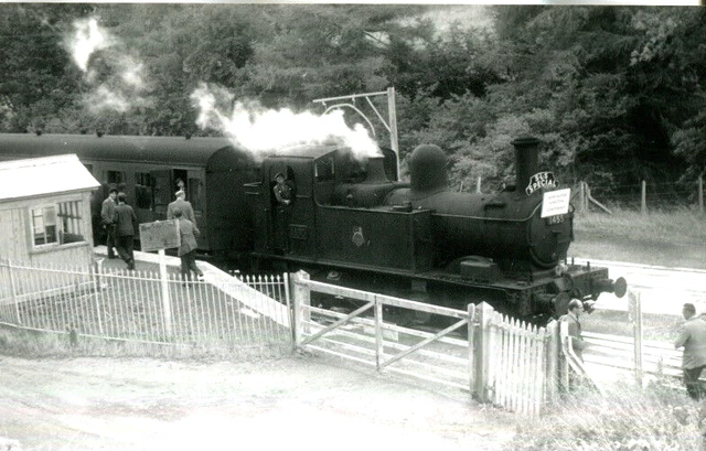 RAILWAY PHOTO GWR 14XX Class 0-4-2T No 1455 at Dolyhir 1957 by ...