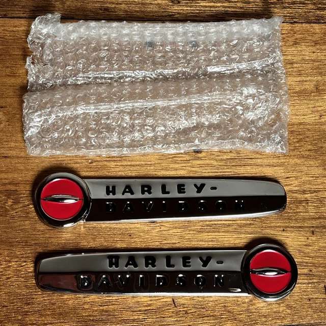HARLEY-DAVIDSON FUEL TANK Emblems 1947-1950 Cat’s Eye Medallions ...