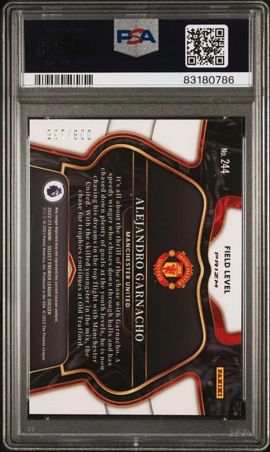 2022-23 PANINI SELECT EPL Alejandro Garnacho Viola Livello Campo RC/135 ...