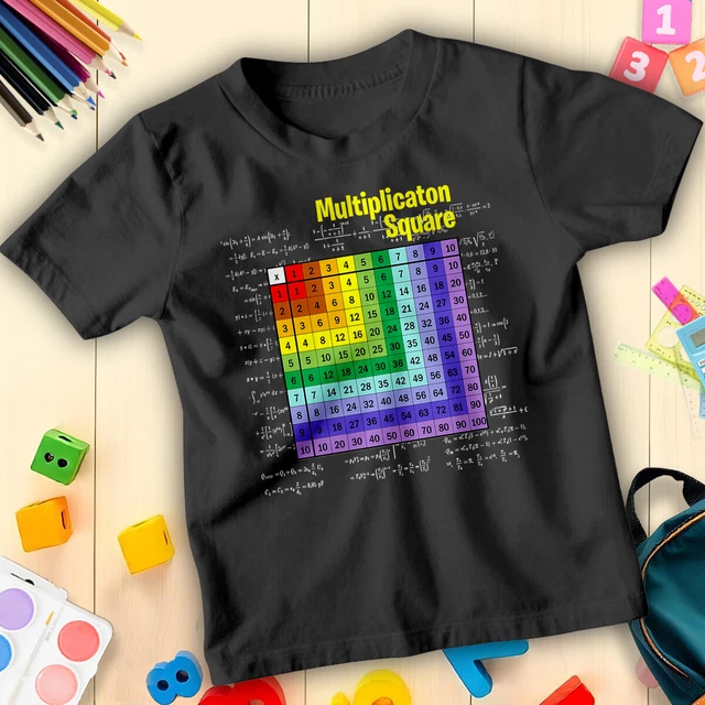 BOYS AND GIRLS Multiplication Table Number Day Ideas T-Shirt #ND £10.49 ...