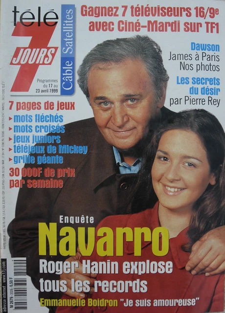 TELE 7 JOURS Roger Hanin Emmanuelle Boidron Roch Voisine Estelle ...