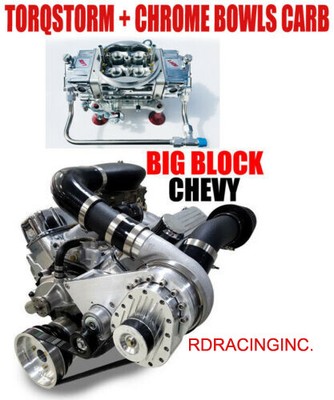 TORQSTORM SUPERCHARGER POLISHED BIG BLOCK CHEVY & CARB ARP-K-GMBBC-SWP ...