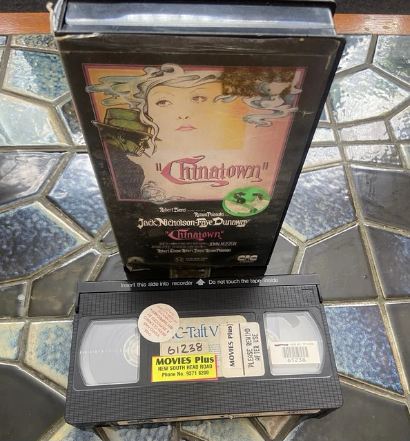 “CHINATOWN” VHS TAPE 1974 Ex Rental Video Tape Vintage Jack Nicholson ...