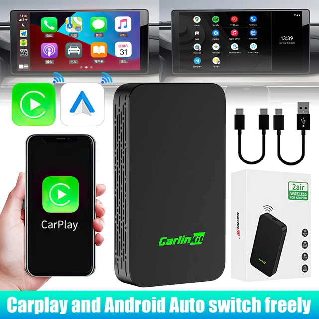 2024 UPGRADE CARLINKIT 5.0 Wireless Carplay Android Auto Adapter, Wireless CP/AA $73.99 ...