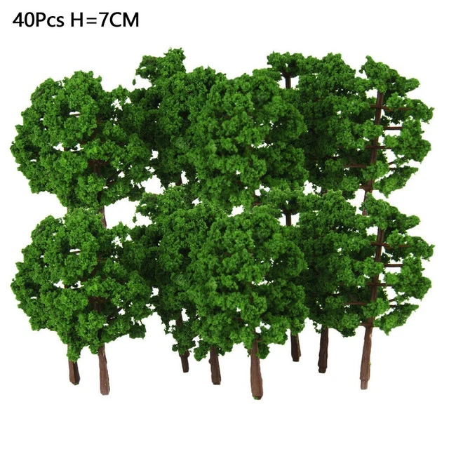 BUILDING AND ARCHITECTURE Scenery with 40 Model Trees Realistic and ...