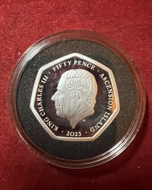 PROOF 50P COIN Charles 111 Ascension Island £10.00 - PicClick UK