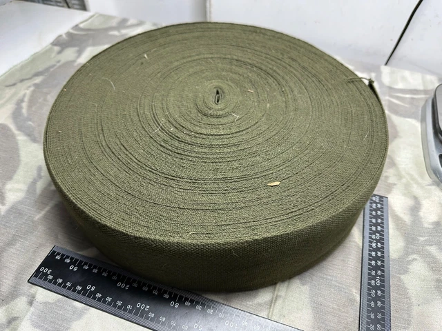 ORIGINAL WW2 BRITISH Army MASSIVE Roll of 44 Pattern Webbing - 75mm ...