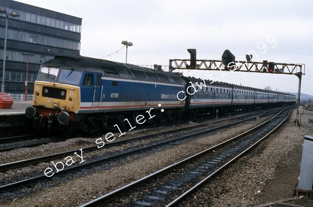 35MM BRITISH RAILWAY Slide - BR Class 47 No. 47581 NSE at Reading [E587 ...