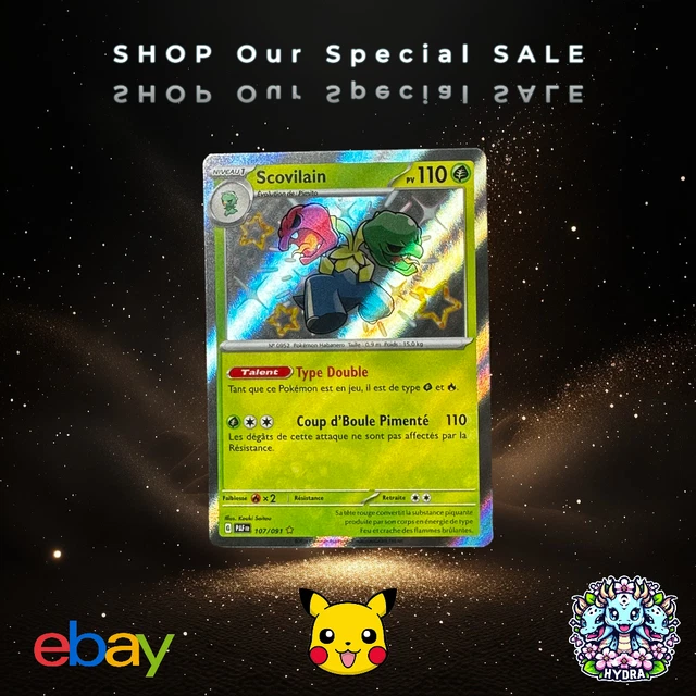 CARTE POKÉMON SCOVILAIN Shiny 107/091 - EV04.5 Destinées de Paldea FR EUR 11,90 - PicClick FR
