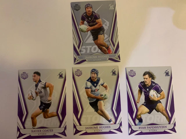 2023 BEST & Less Melbourne Storm 4 Cards NRL Traders Silver $7.00 ...