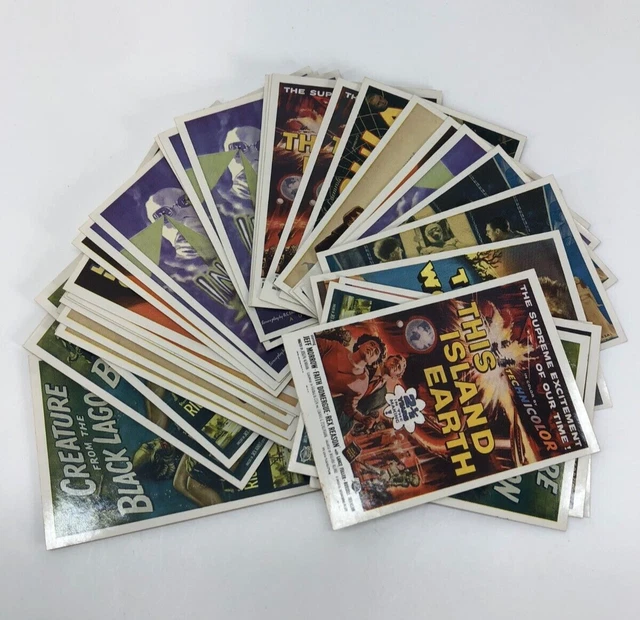 UNIVERSAL MONSTERS OF The Silver Screen Trading Cards, Set of Stickers ...