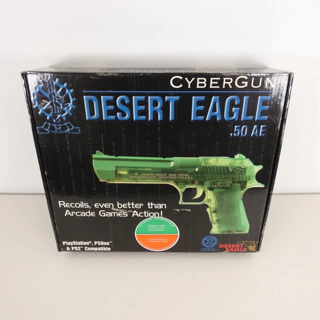 CYBERGUN DESERT EAGLE 50AE Pistol Light Gun Playstation PS1 PS2 With ...