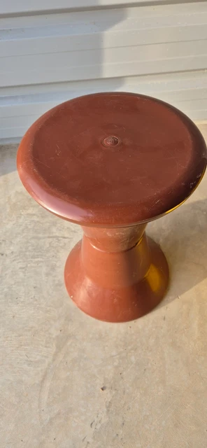 RARE VINTAGE RETRO brown caroma arcade gamer stool space invaders $73. ...