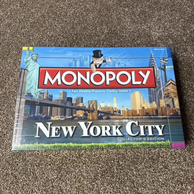 MONOPOLY NEW YORK City Collectors Edition Board Game - New and Sealed ...