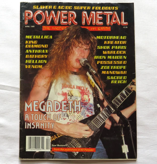 POWER METAL MAGAZINE April 1988 Thrash Heavy Music £18.94 - PicClick UK