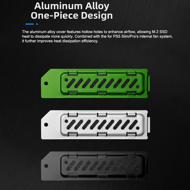 PRECISION FIT ALUMINIUM SSD Cover für PS5 Slim/Pro mit Airflow ...