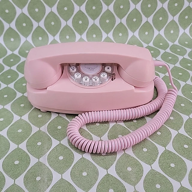 CROSLEY PINK PRINCESS Dial Home Telephone Vintage Retro Style £11.99 ...