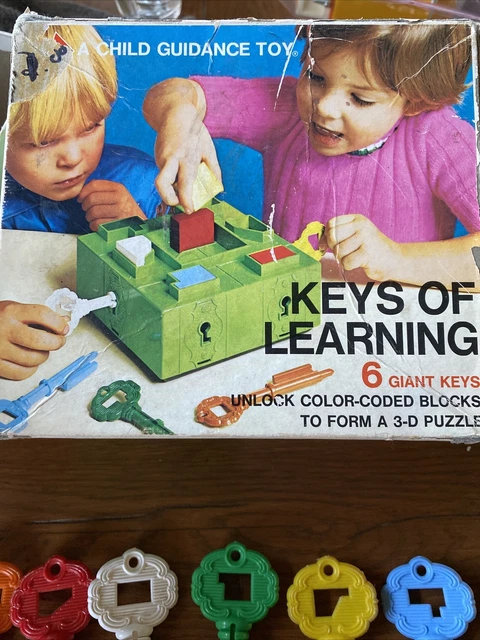 VINTAGE KEYS OF Learning Game A Child Guidance Toy In Box Complete With ...