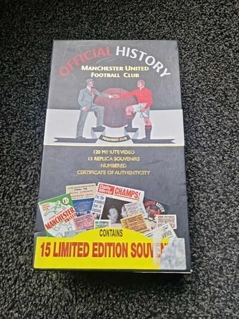 MANCHESTER UNITED THE Official History VHS Video Limited Edition Man ...