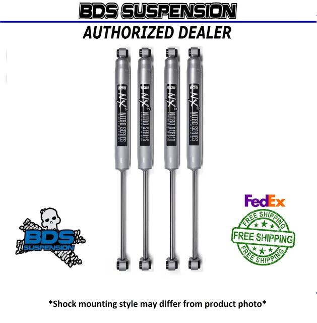 1997-2006 JEEP TJ LJ Wrangler 4WD BDS NX2 Nitro Shock Set | 3" Lift ...