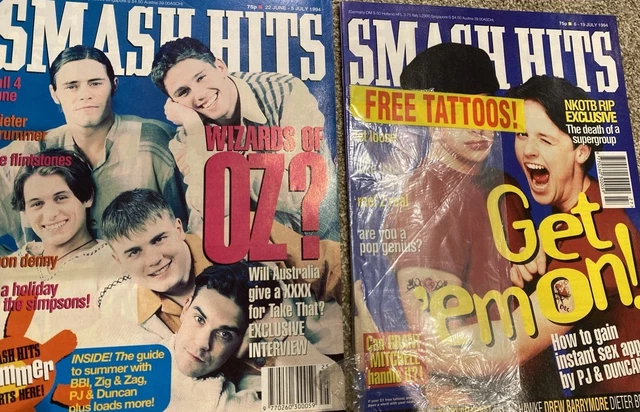 SMASH HITS MAGAZINE Bundle 90s Take That Ant & Dec Teen Pop Retro 1994 ...