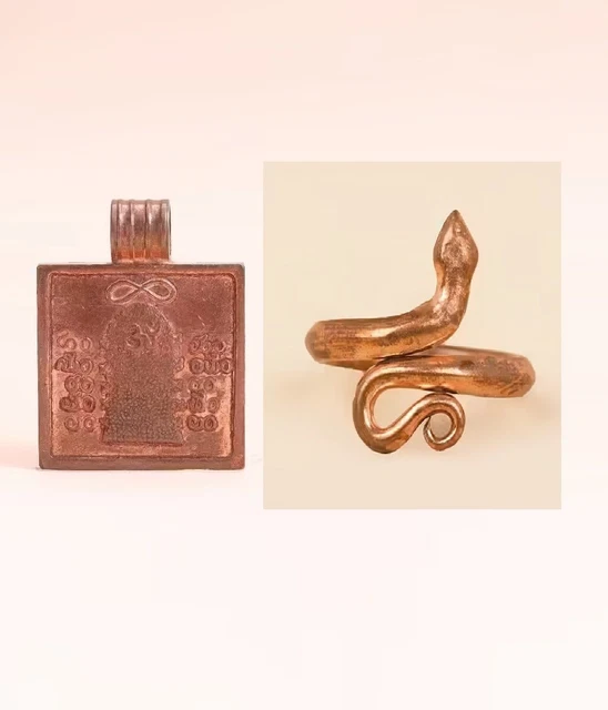 ISHA LIFE CONSECRATED Snake Copper Ring Dhyanalinga Copper Pendant ...