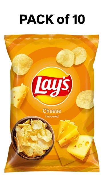 LAY'S CHEESE FLAVOURED Chips , Pack of 10 x 130g £19.49 - PicClick UK
