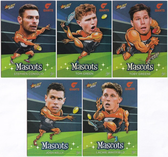 2023 SELECT FOOTY Stars - 5 Card 'Mascots' Gws Giants Team Set $7.50 ...