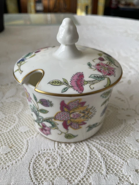 VINTAGE MINTON HADDON Hall Lidded Jam/Honey Pot Perfect £5.99 - PicClick UK