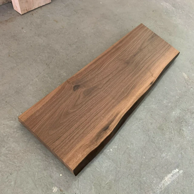 WINDOW SILL WALNUT with tree edge solid wood window sill shelf board ...