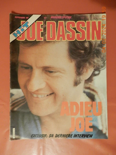 MAGAZINE HIT JOE dassin " adieu joe " septembre 1980 EUR 12,00 ...