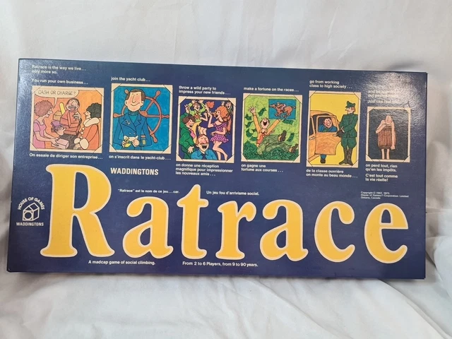 VINTAGE 1974 RAT Race Ratrace Board Game House Of Games 100% Complete £ ...